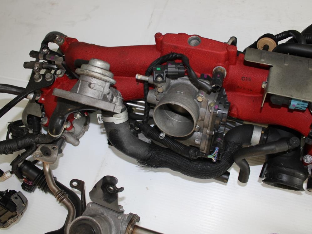 JDM Subaru WRX STi V10 GRB Intake Manifold Throttle injectors / harness ...